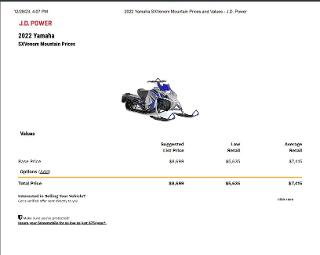 2022 Yamaha SX Venom Mountain 146